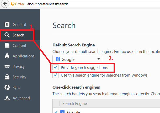 How To Turn Off Search Suggestions In Firefox 
