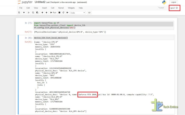 How To Make Jupyter Notebook To Run On Gpu Techentice