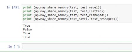 NumPy: Difference between reshape(), flatten(), ravel()